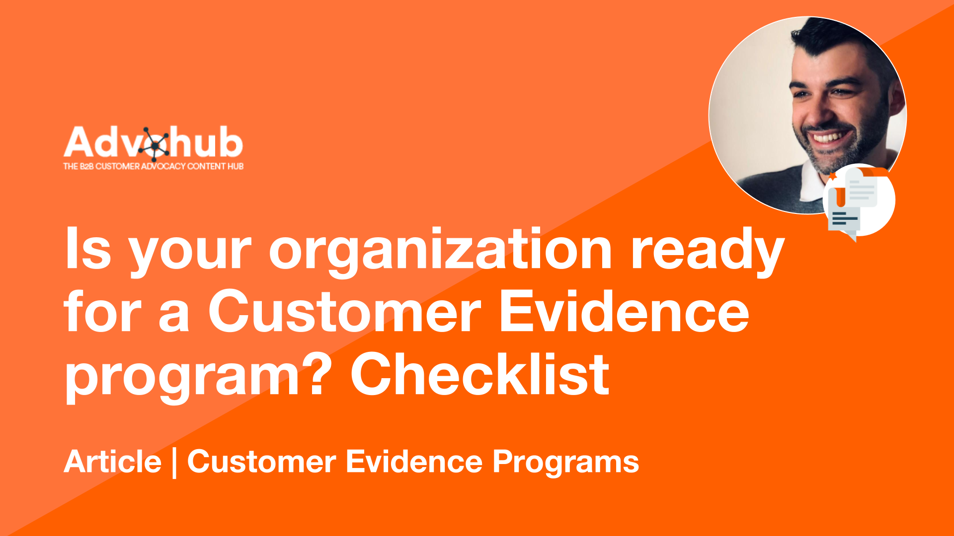 Is your organization ready for a Customer Evidence program? Checklist